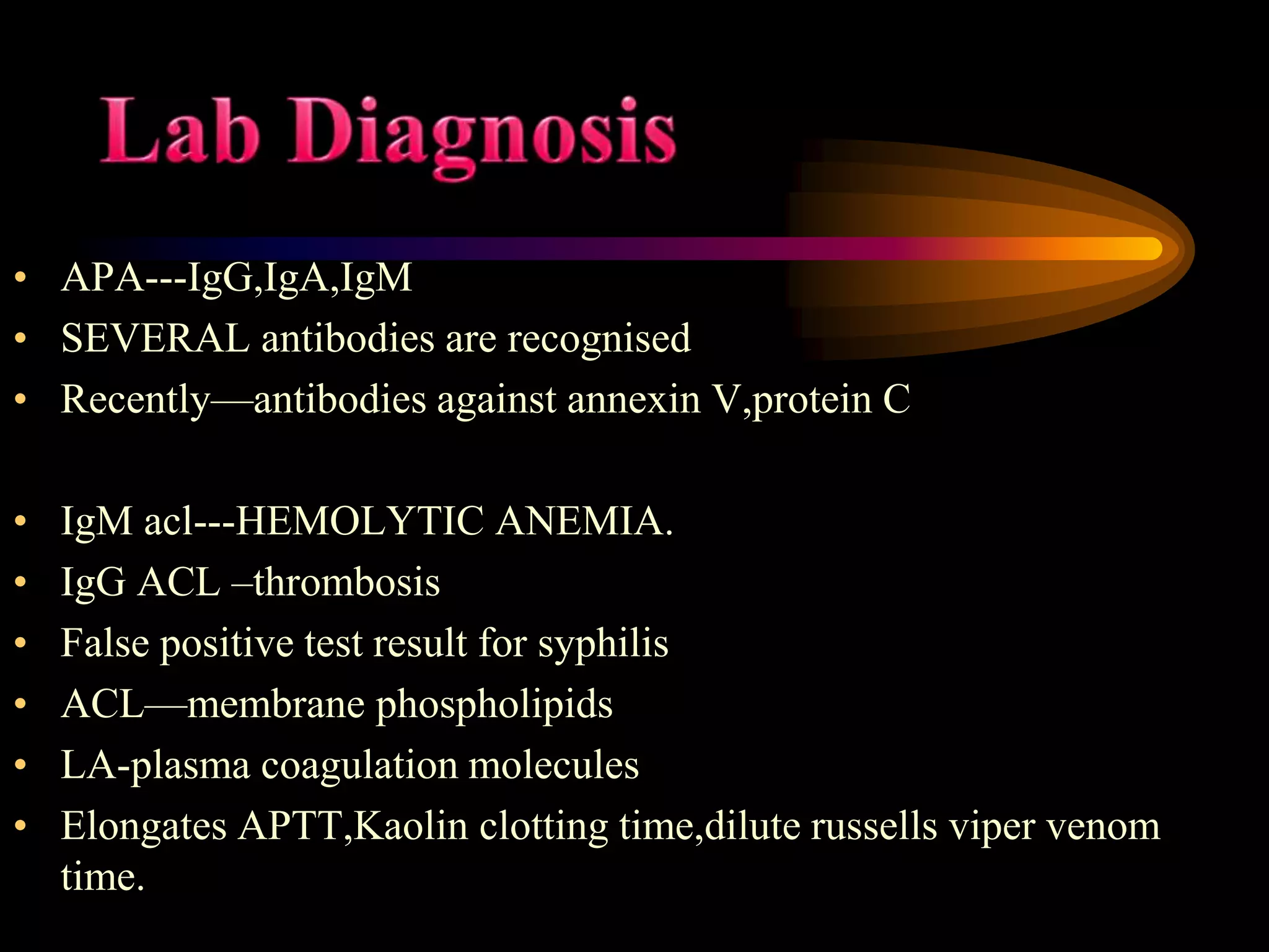 Anti phospholipid antibody ppt | PPTX