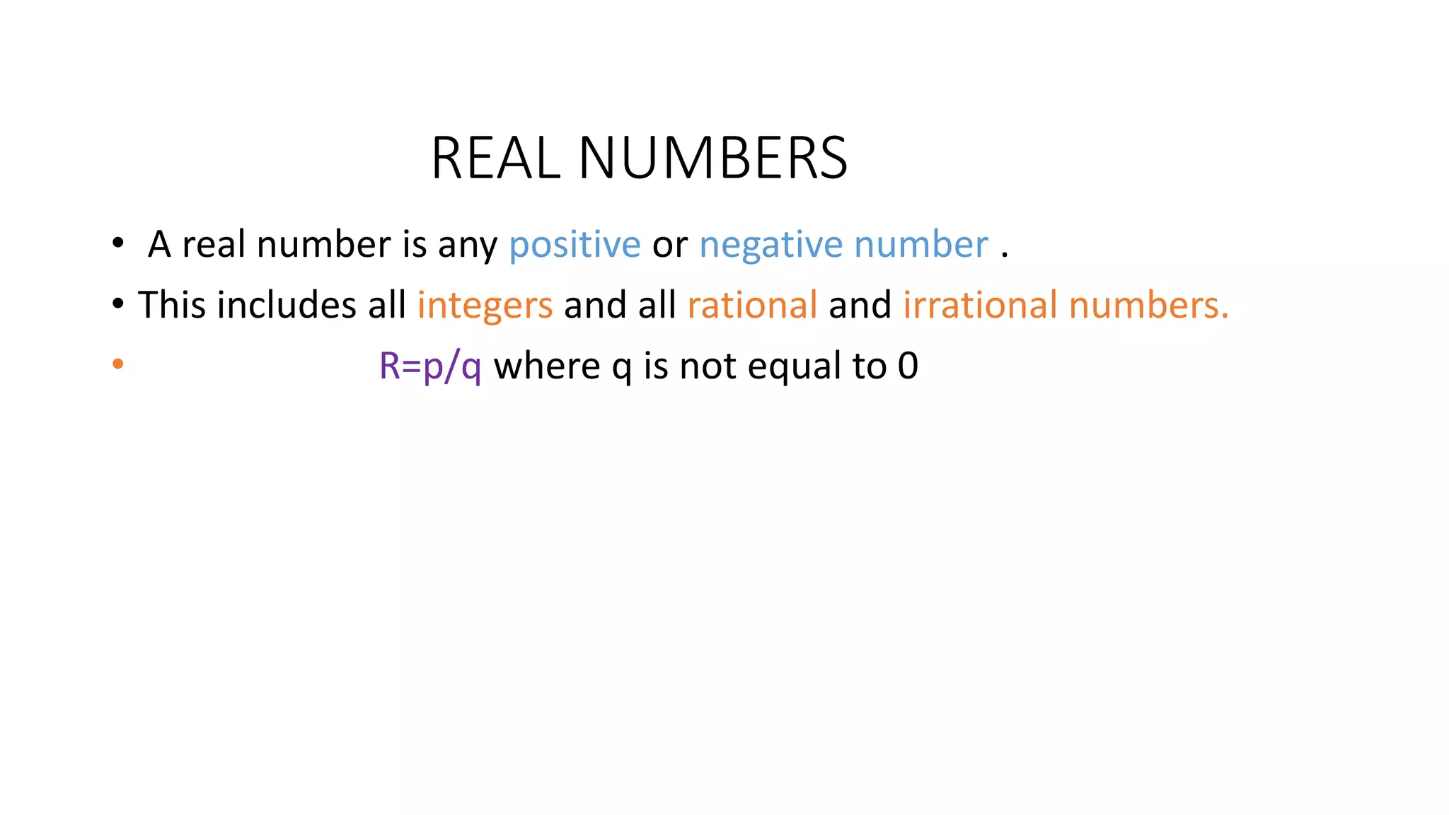 Real basic define arivu | PPT