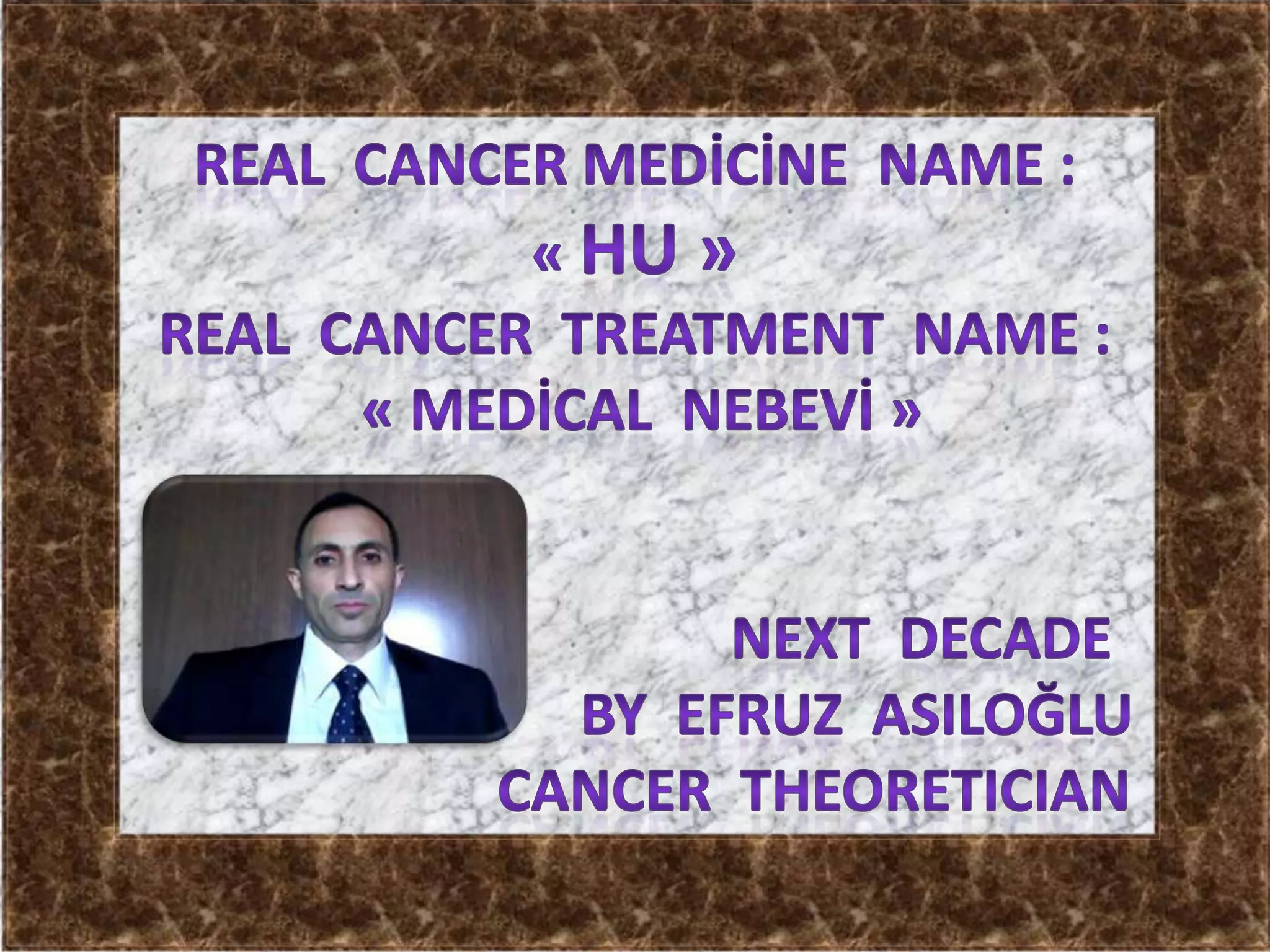 Real cancer medicine name 1 | PPTX