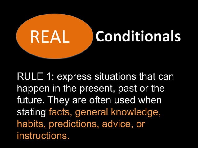 Real conditional type 1 | PPT