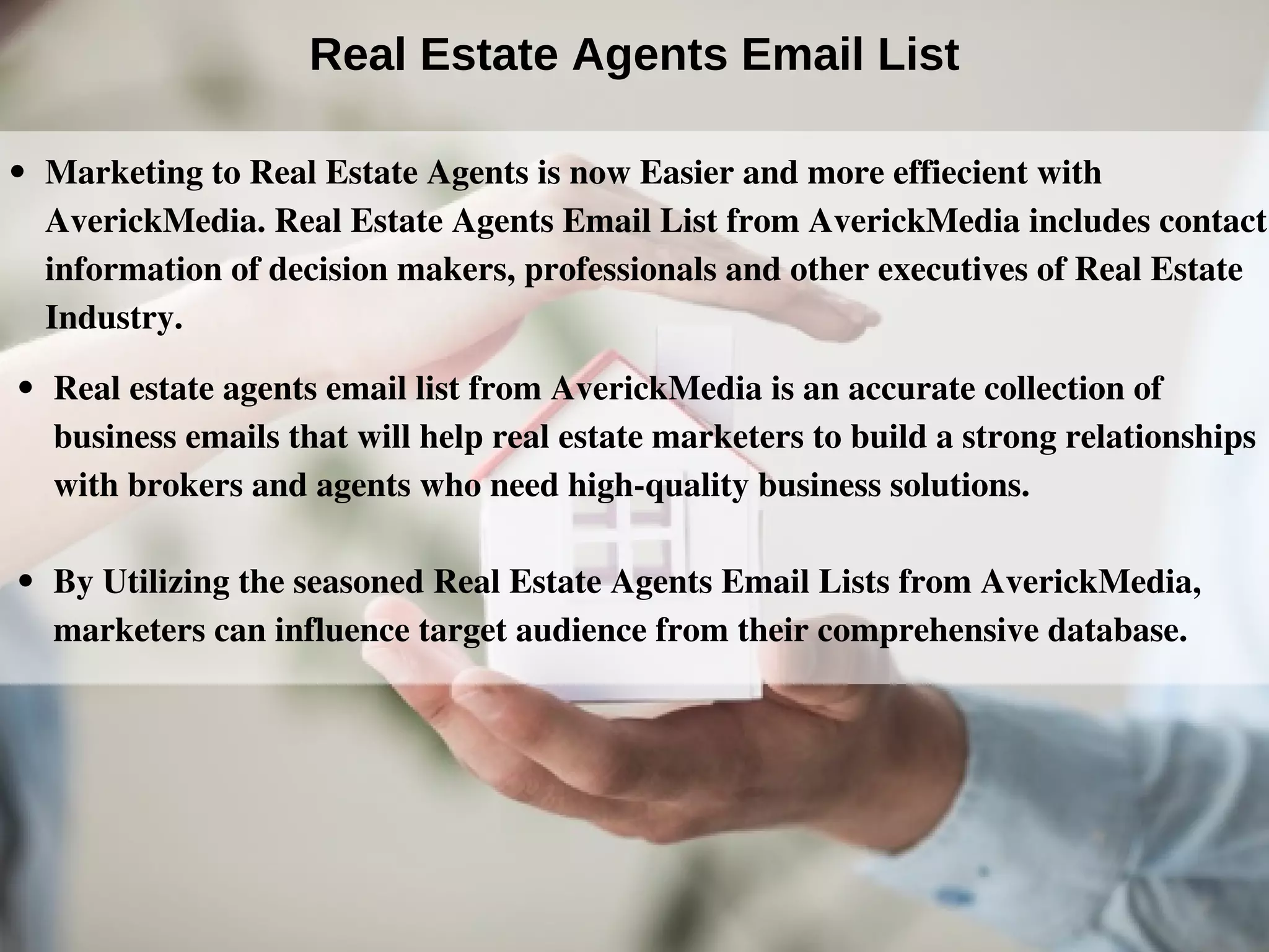Real estate agents email addresses | PPT