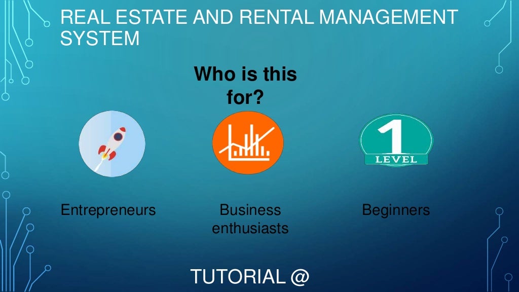 Real estate and rental management system tutorial