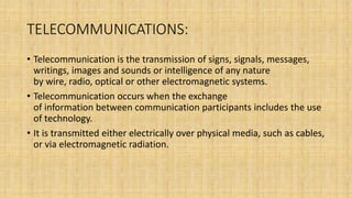 Realestate and telecommunication (1) | PPT