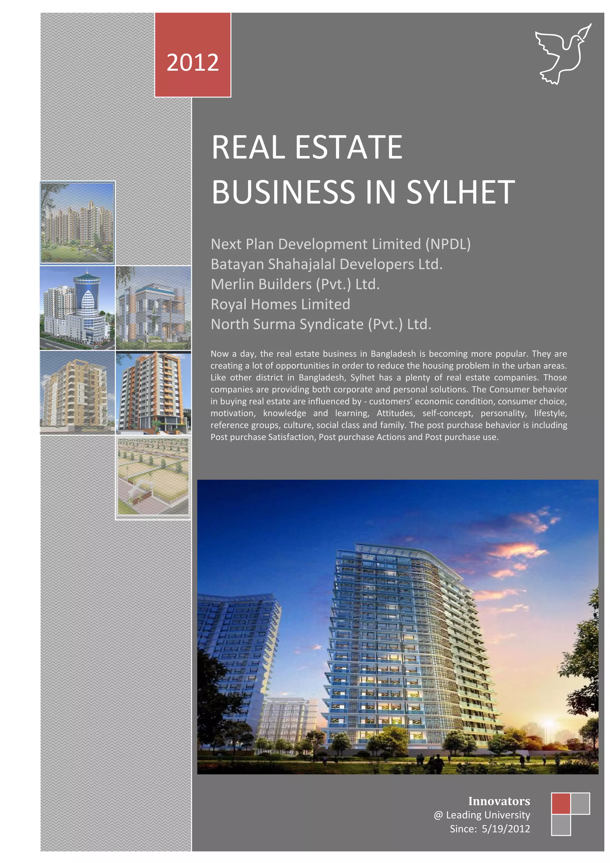 Real Estate Business in Sylhet by moez ansary | PDF
