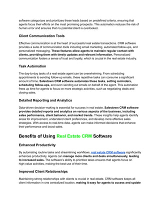 Real Estate CRM Software for Accelerated Sales | PDF