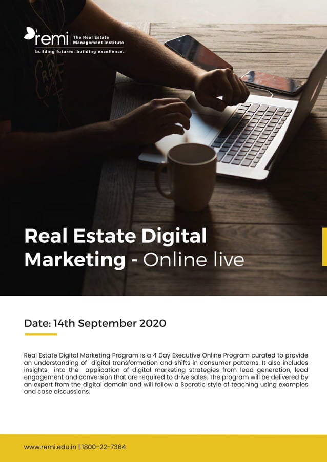 Real Estate Digital Marketing Program Online | REMI | PDF