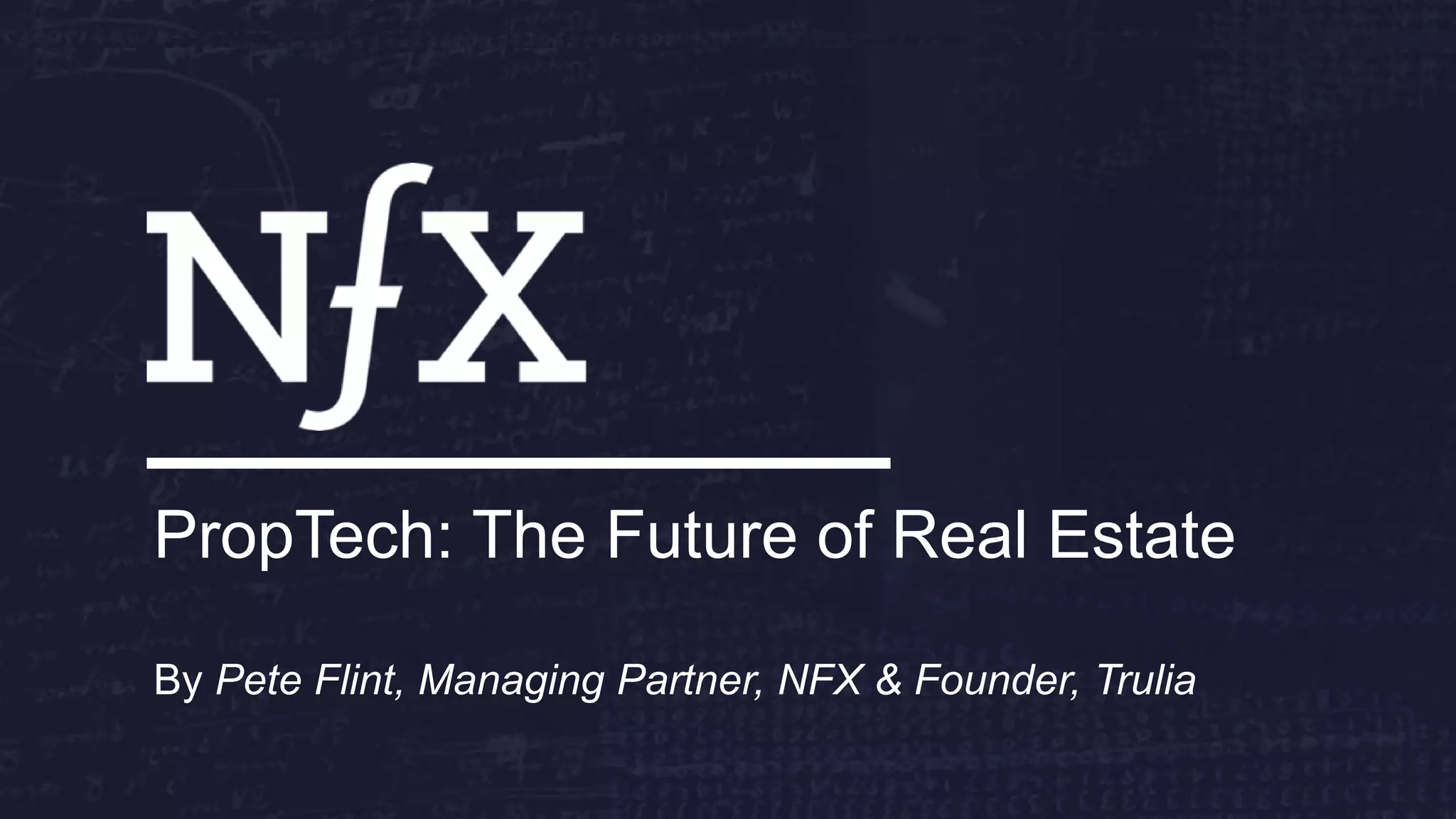 PropTech: The Future of Real Estate | PPTX
