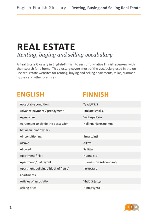 Real estate glossary eng fin | PDF