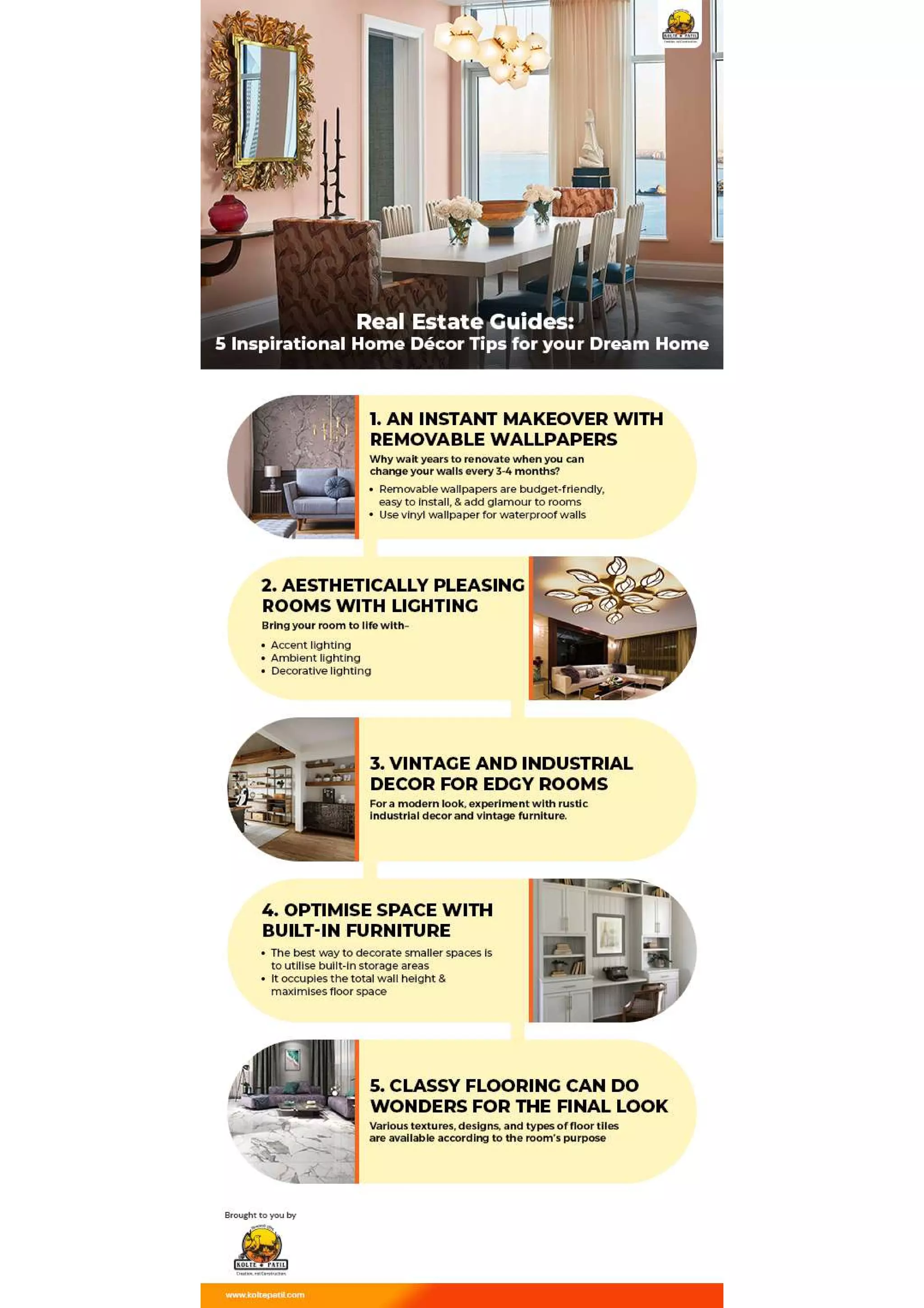 Real Estate Guides 5 Inspirational Home Décor Tips for your Dream Home ...