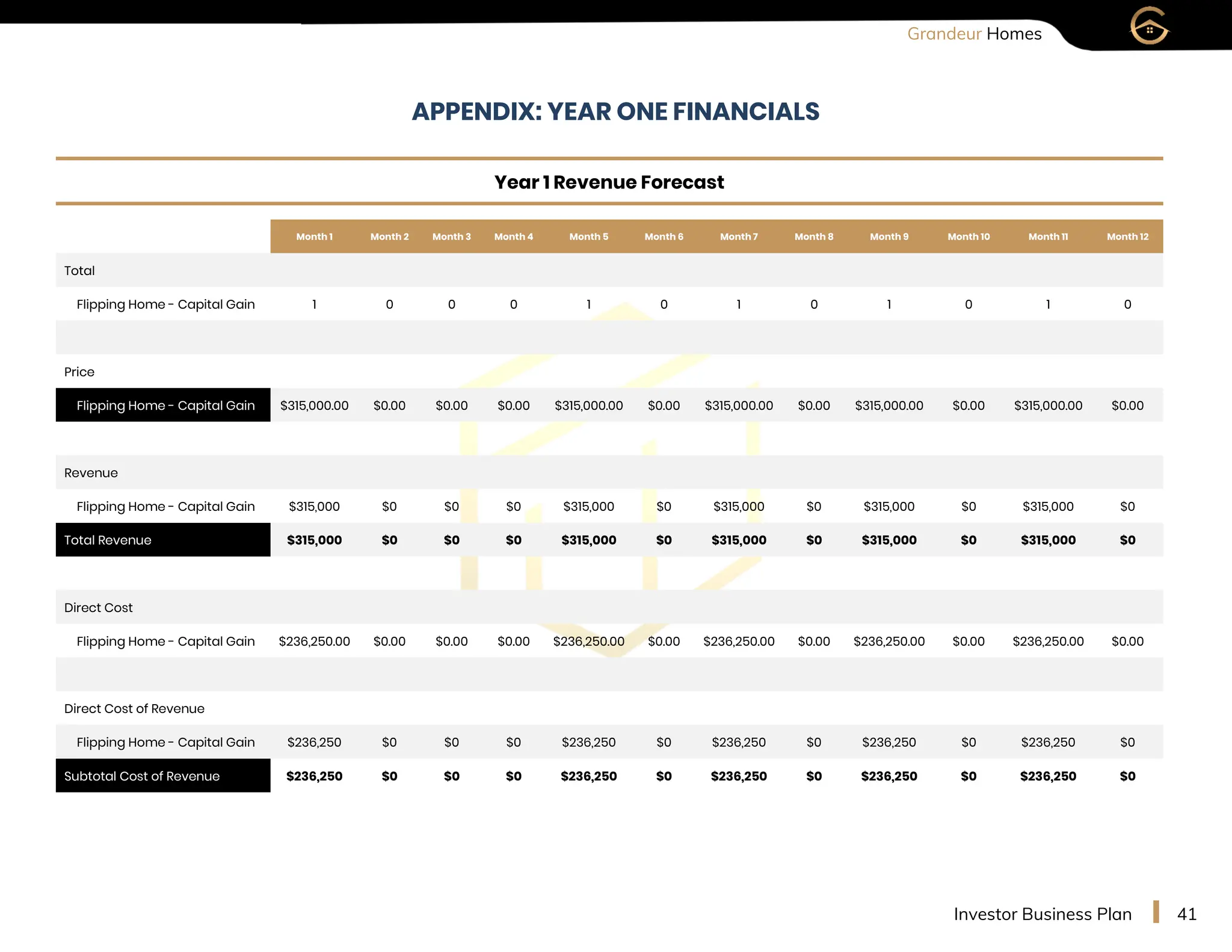 REAL ESTATE | Investor Business Plan (Sample)) | PDF