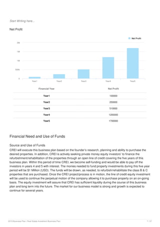 Real estate investment business plan example | PDF