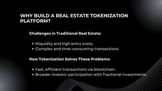 Real Estate Investments Developing a Secure and Scalable Tokenization Platform | PDF