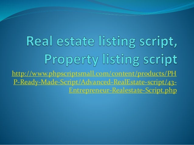Property listing script, real estate listing script, vacation rental script Property listing script, real estate listing script, vacation rental script