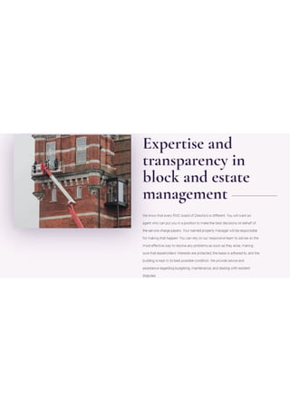 Expert Block Management in London - Jennings and Barrett | PDF