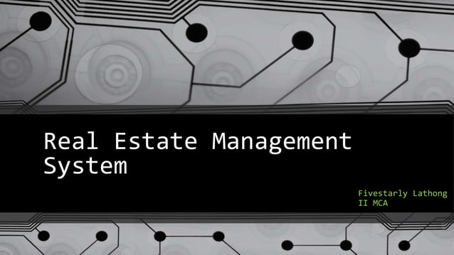 UML Diagrams for Real estate management system | PPTX