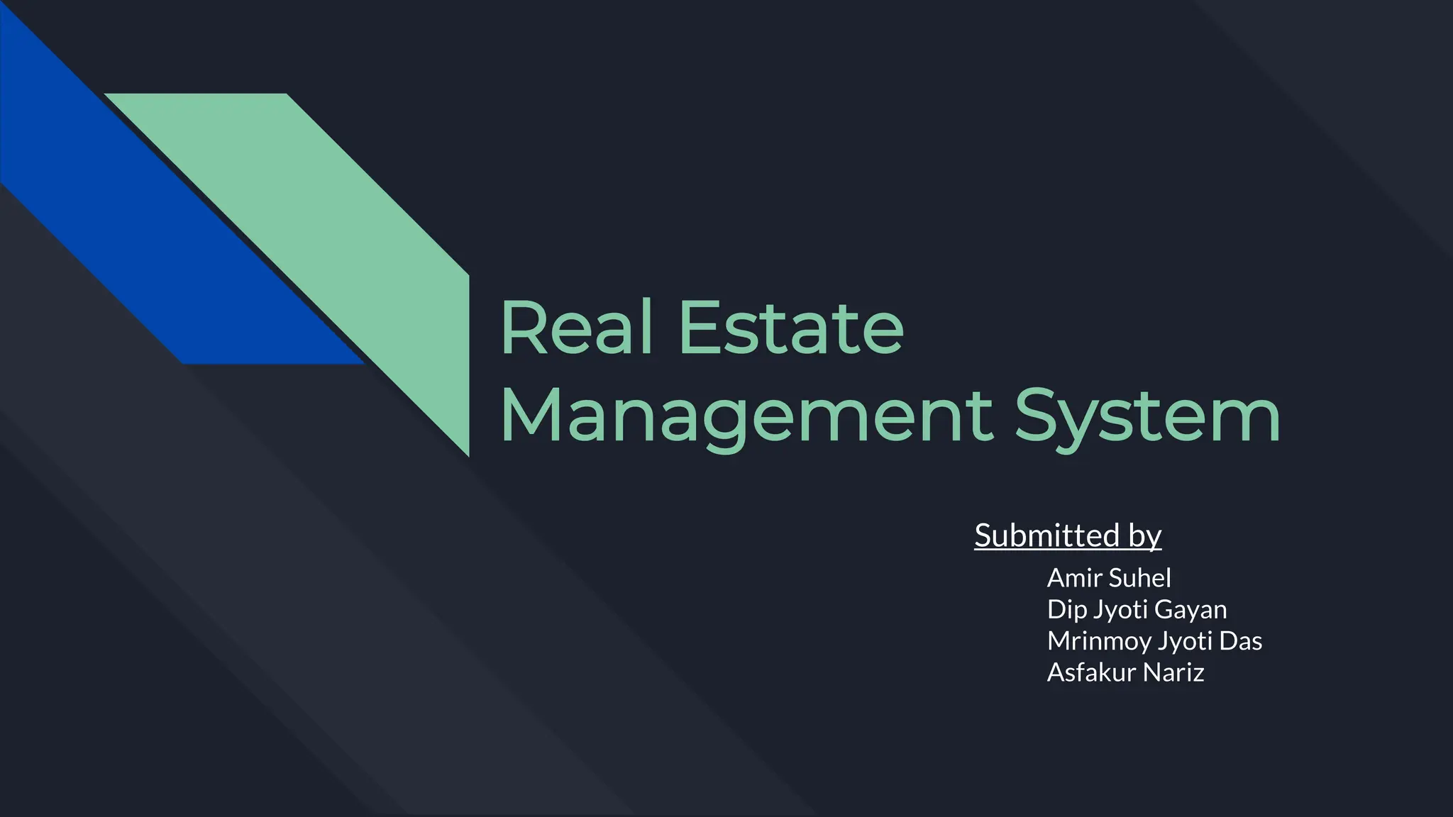 Real Estate Management System ppt presentation | PPTX