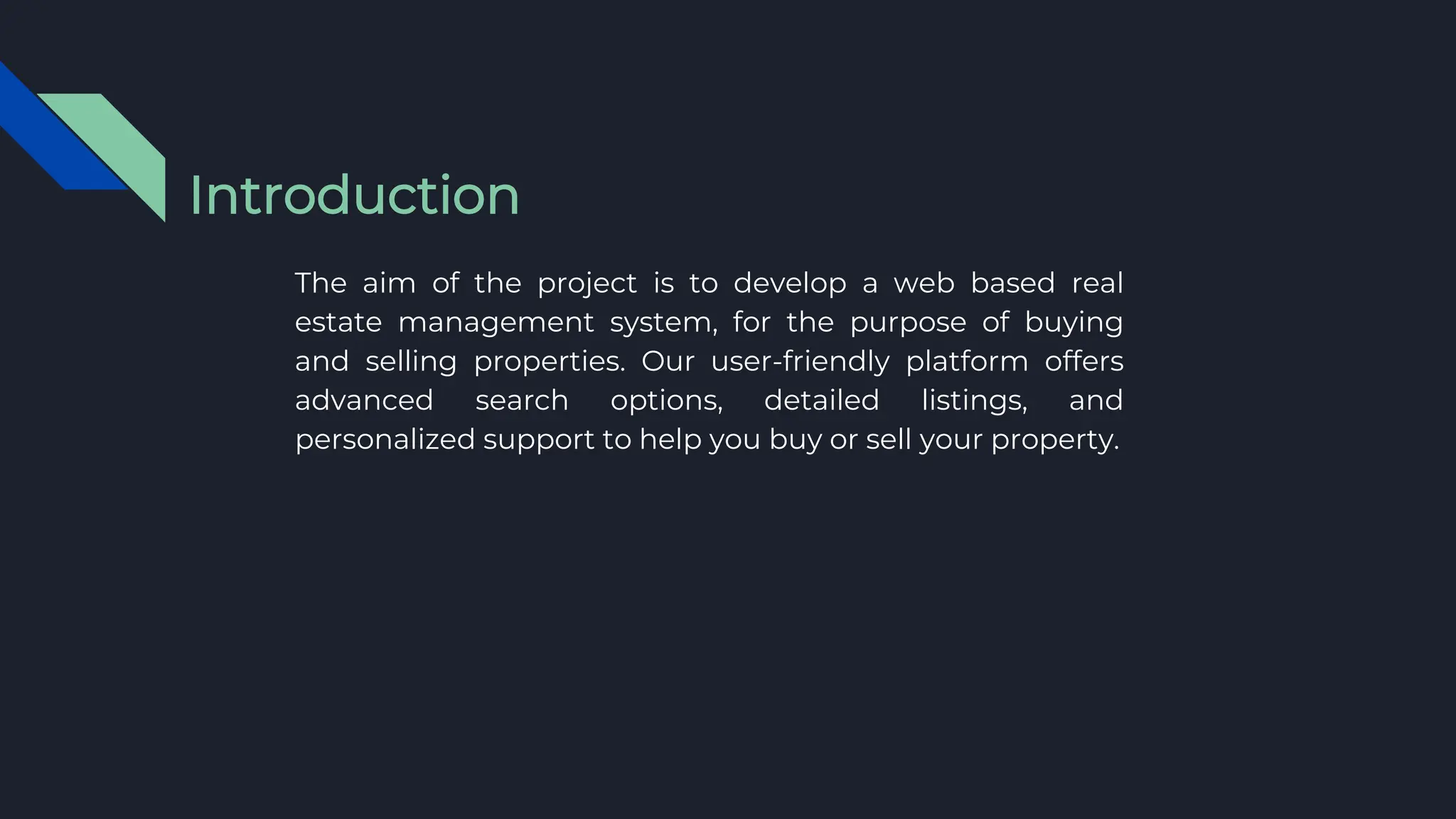 Real Estate Management System ppt presentation | PPTX