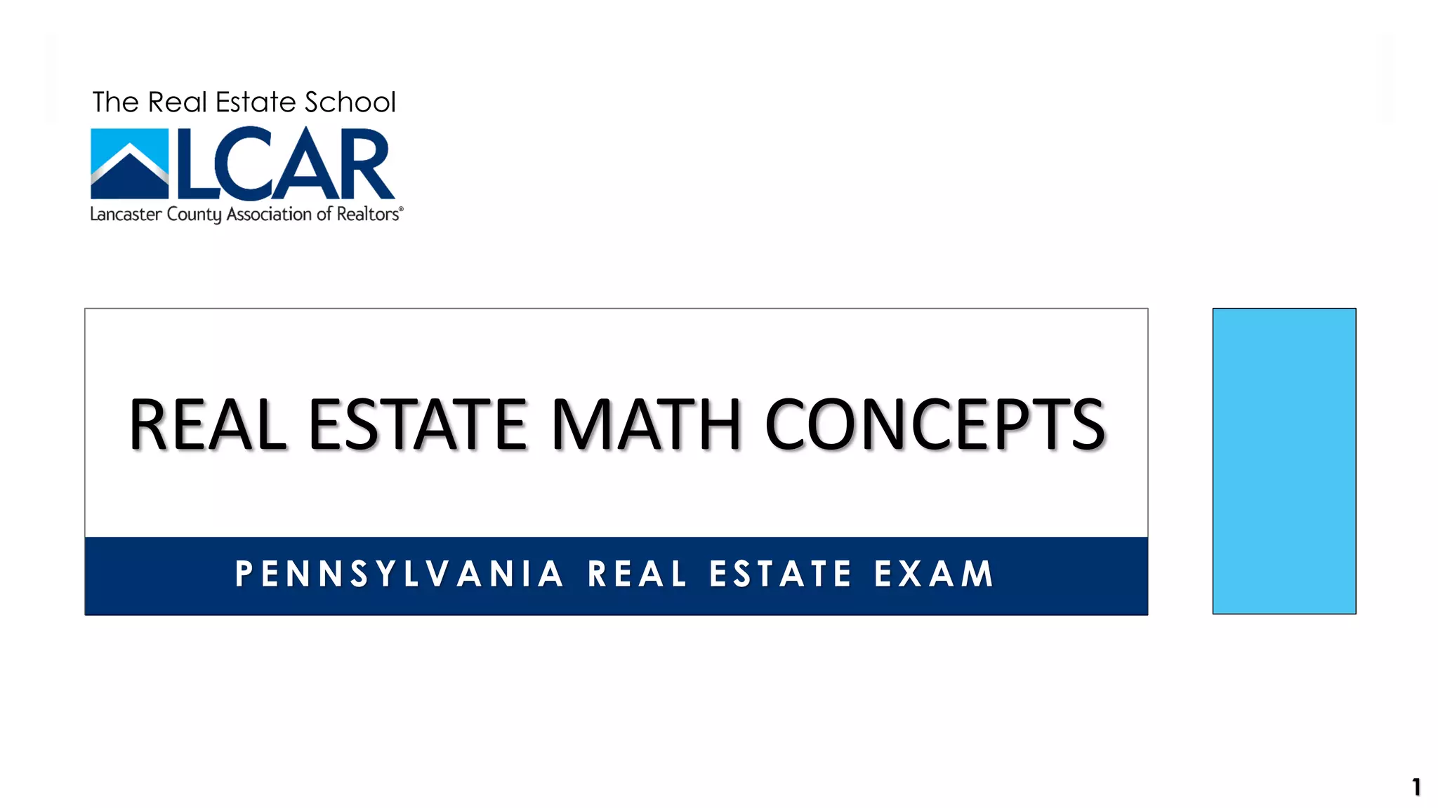 Real Estate Math Concepts | PPT