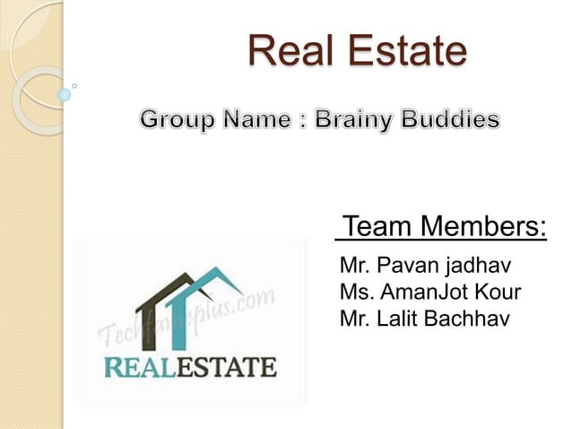 Real estate presentation ppt | PPT