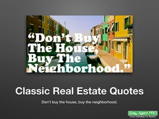 25+ Perfect Real Estate Quotes For Agents, Investors, and Brokers | PPT