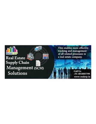 Real estate scm software solutions in noida | PDF