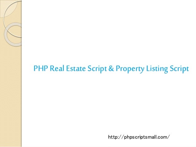 Php Real Estate Script And Property Listing Script