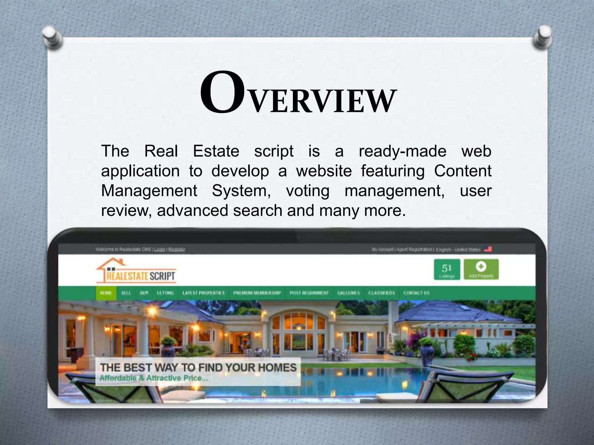 Real estate script by eicra soft | PPT