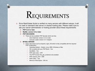 Real estate script by eicra soft | PPT