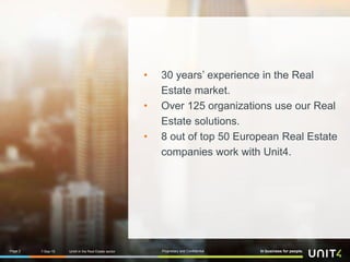 Unit4 in the Real Estate sector | PPTX