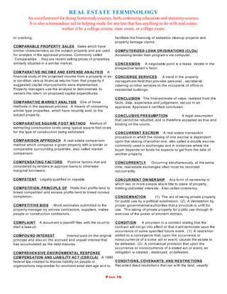Real estate terms | PDF