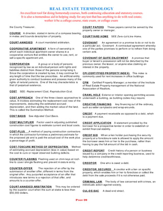 Real estate terms | PDF