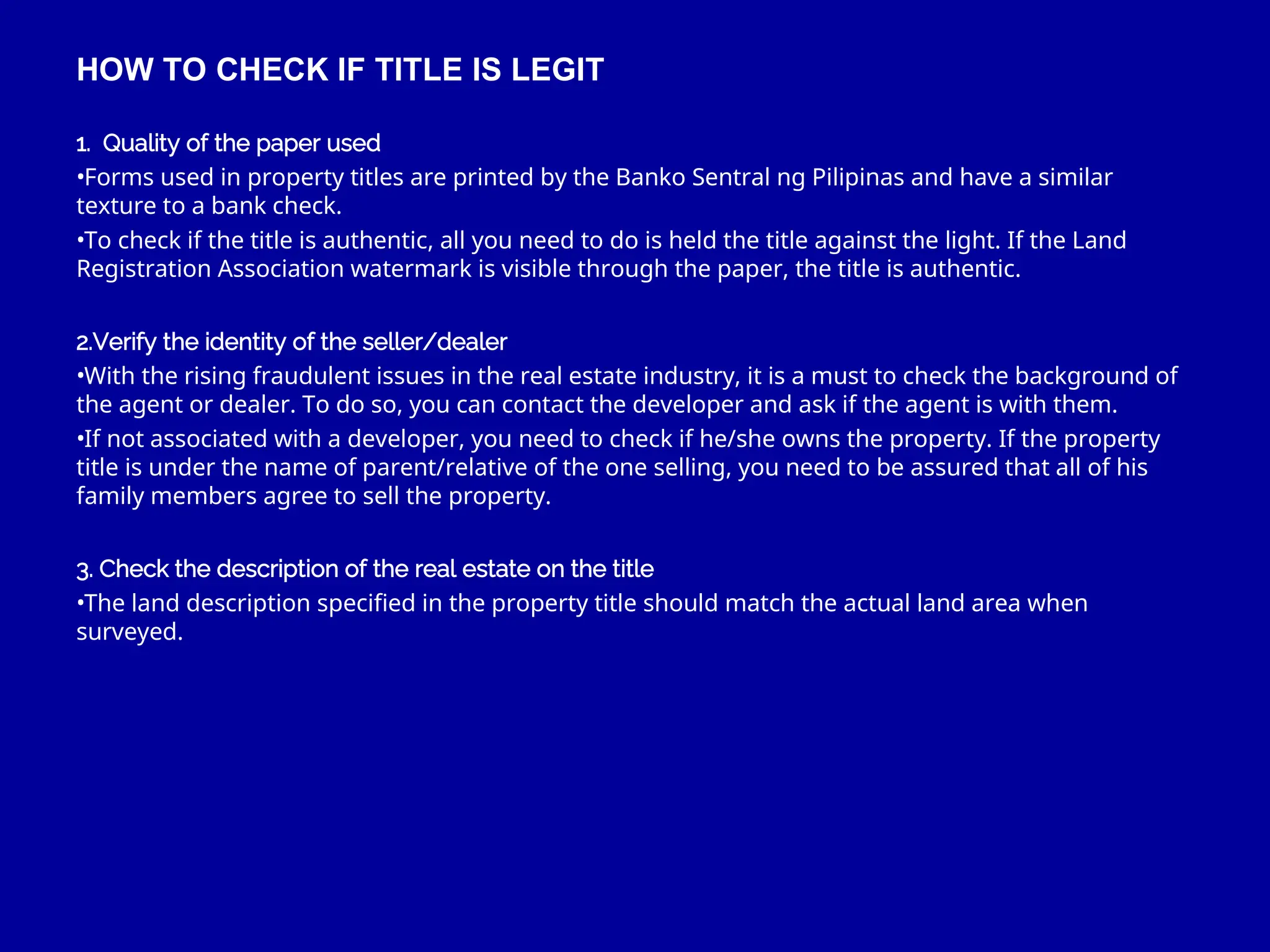 Real Estate Transactions in the Philippines | PPT