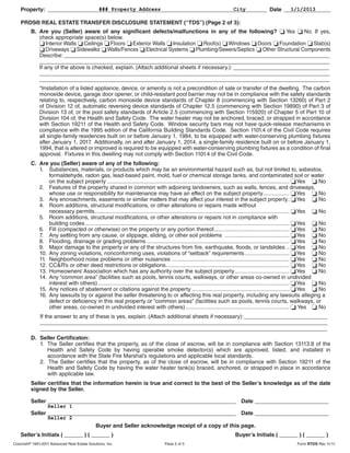 Real estate transfer disclosure statement (rtds) | PDF