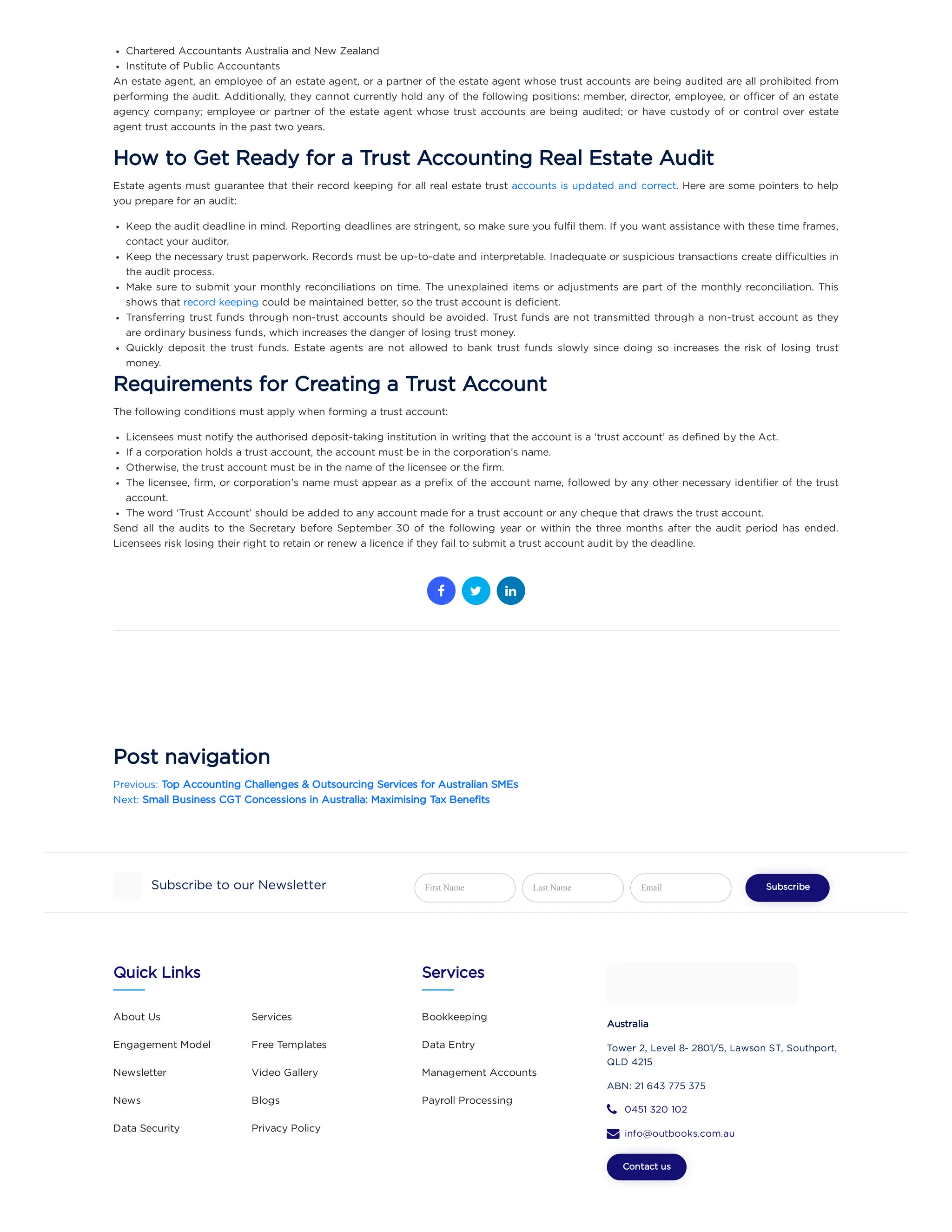 Real Estate Trust Account Audits Guide By Outbooks.pdf