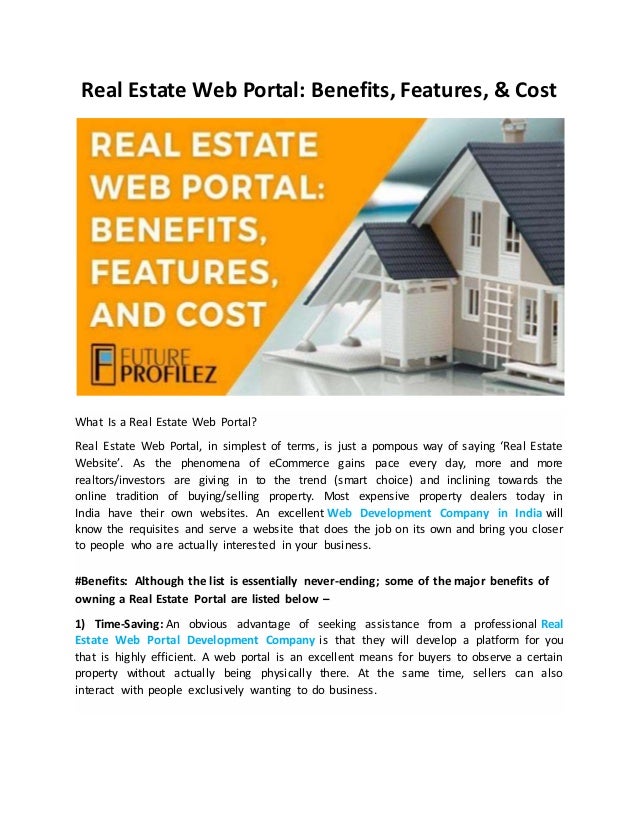Real Estate web Portal Benefits Features Cost real-estate-web-portal-benefits-features-cost