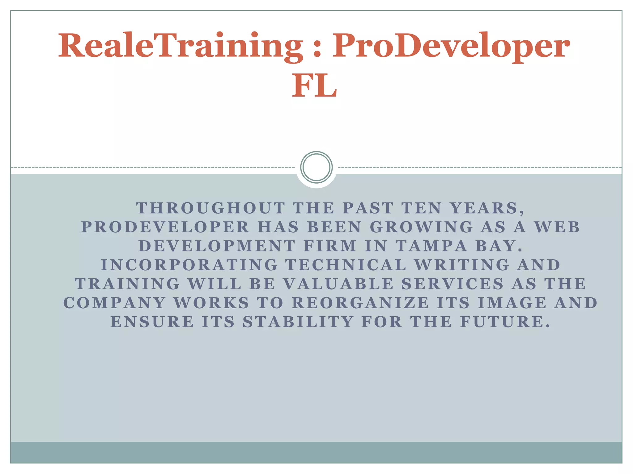 RealeTraining | PPT