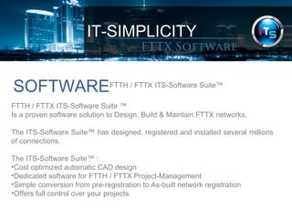 Real ftth fttx network design, engineering and planning software ...