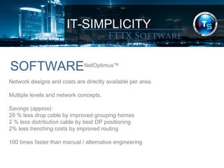 Real ftth fttx network design, engineering and planning software ...