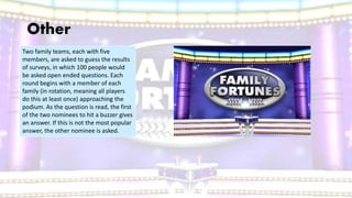Gameshow Subgenres | PPTX