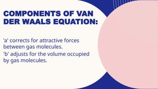 Real gas and van der waal equation ppt.pptx