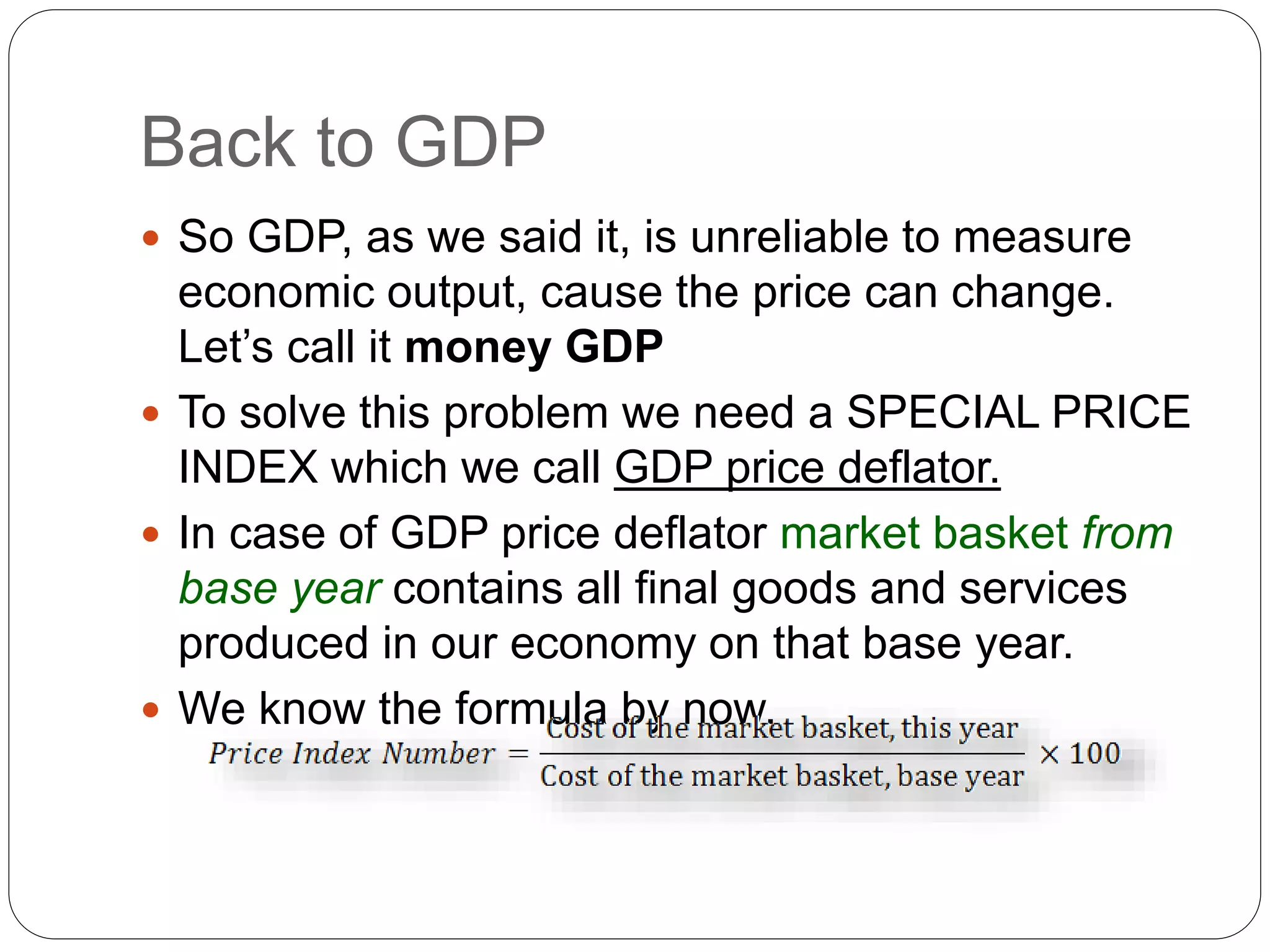 Real gdp and price level | PPTX
