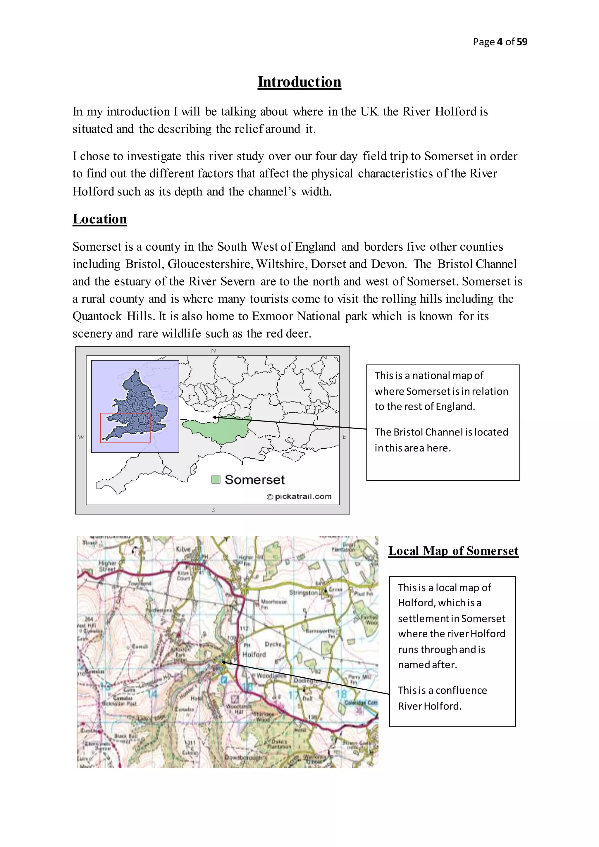 A* full marks GCSE geography coursework (rivers) | DOCX