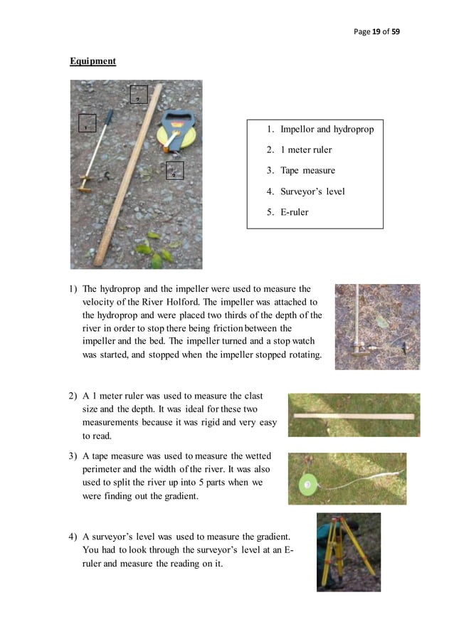 A* full marks GCSE geography coursework (rivers) | DOCX