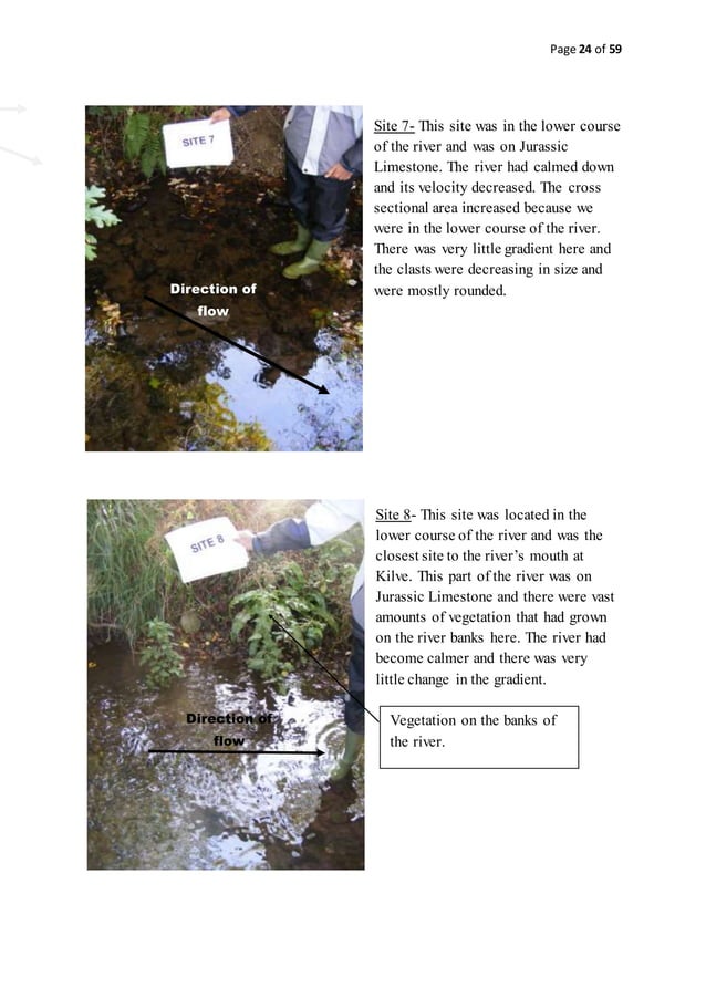 A* full marks GCSE geography coursework (rivers) | DOCX