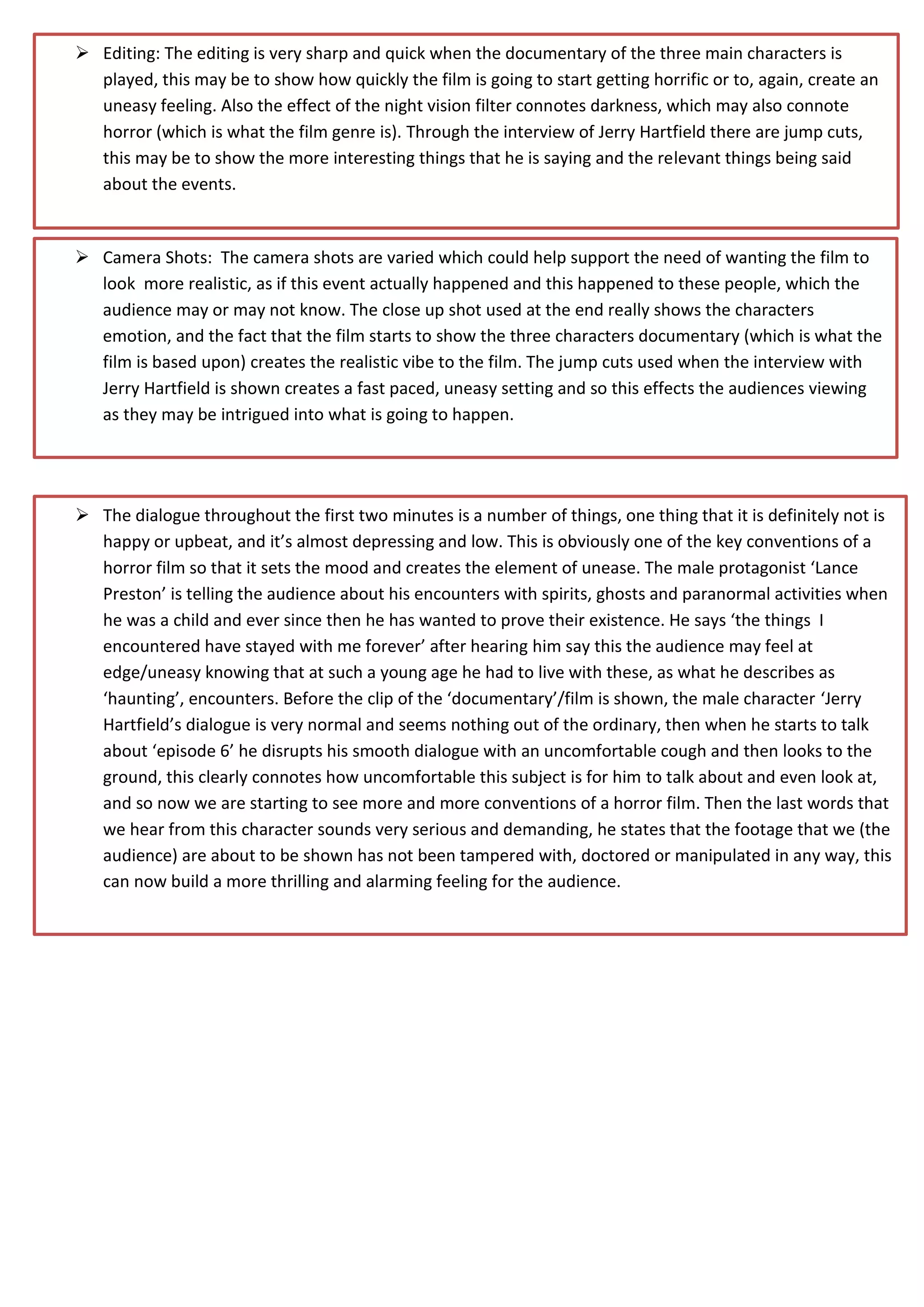 grave encounters film analysis | DOCX
