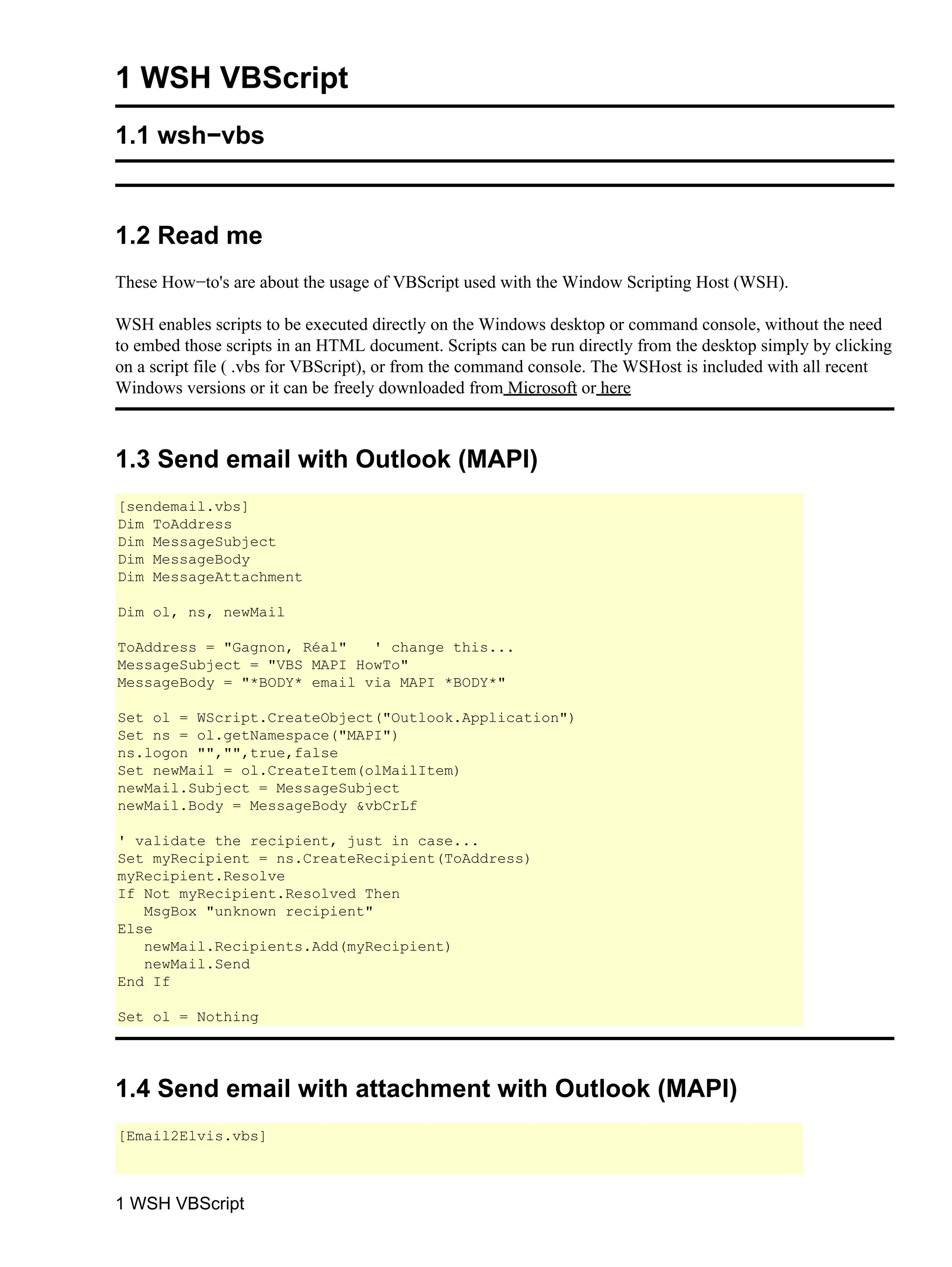 Real howto vbs | PDF