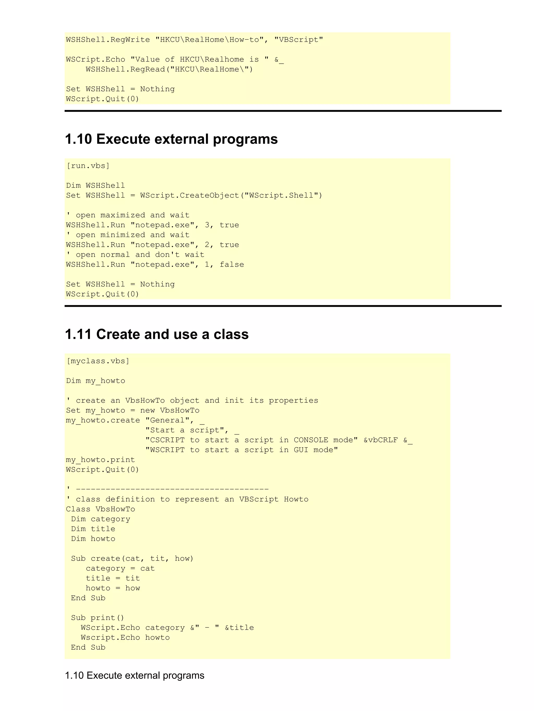 Real howto vbs | PDF