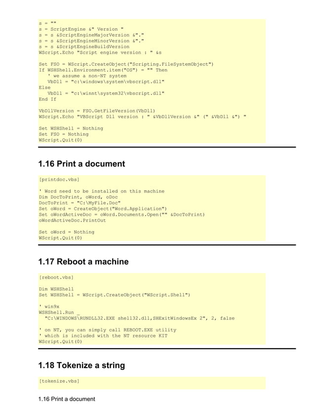 Real howto vbs | PDF