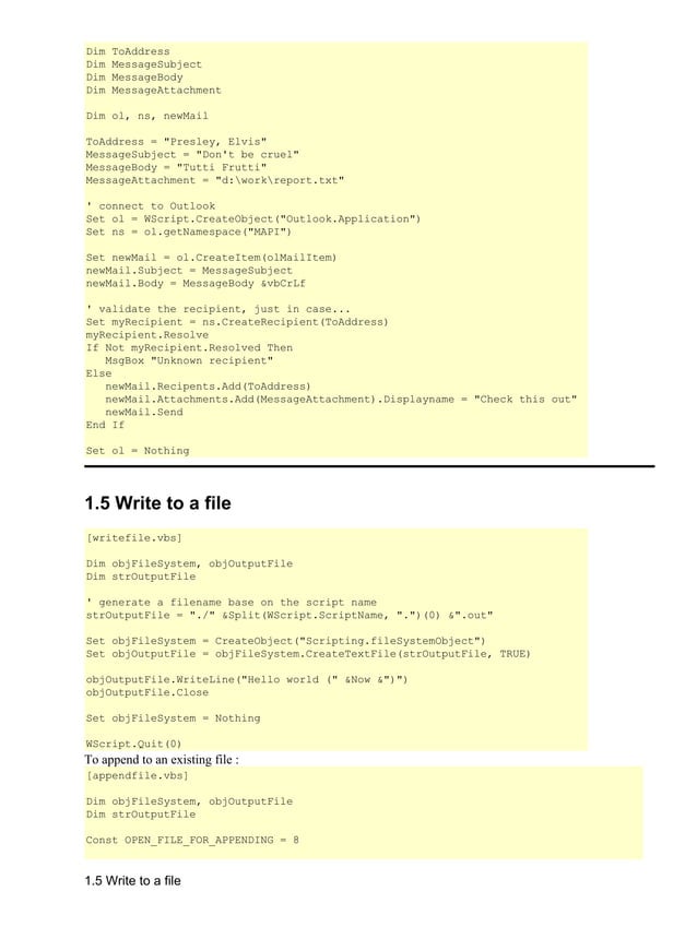 Real howto vbs | PDF