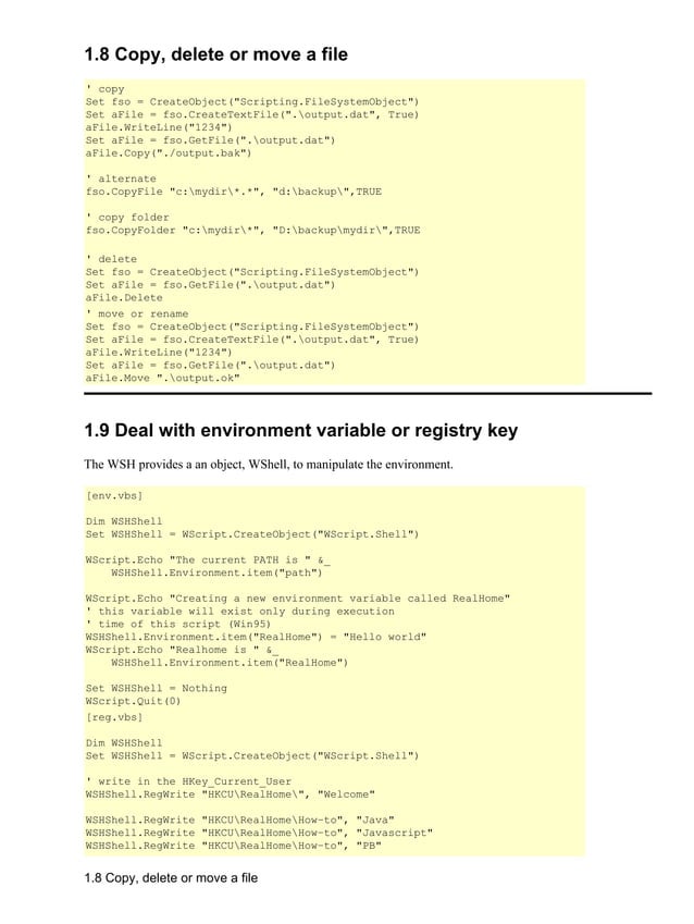 Real howto vbs | PDF